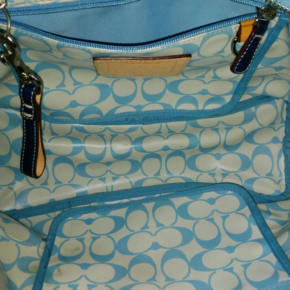Coach | Bags | Vintage Coach Blue Purse | Poshmark